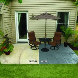 GroundSmart 16" Dual-Sided Gray Rubber Paver at Menards®