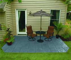 GroundSmart 16" Dual-Sided Gray Rubber Paver at Menards®