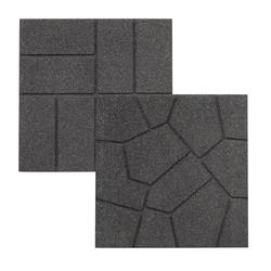 GroundSmart 16" Dual-Sided Gray Rubber Paver at Menards®