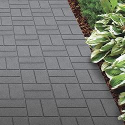 GroundSmart 16" Dual-Sided Gray Rubber Paver at Menards®