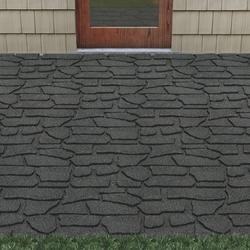 GroundSmart 24" x 12" Dual-Sided Gray Interlocking Rubber Paver at Menards®