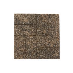 GroundSmart 16" Dual-Sided Tan and Black Blended Rubber Paver at Menards®