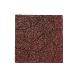 GroundSmart 16" Dual-Sided Red and Black Blended Rubber Paver at Menards®