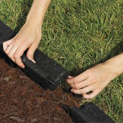 GroundSmart™ 4' Rubber Landscape Edging - Black at Menards®