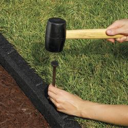 GroundSmart™ 4' Rubber Landscape Edging - Black at Menards®