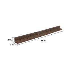 GroundSmart 4' Rubber Landscape Edging - Brown at Menards®