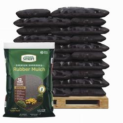 Shredded Brown Rubber Mulch - 76.8 Cu. Ft. at Menards®