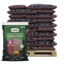 Shredded Red Rubber Mulch - 76.8 Cu. Ft. at Menards®