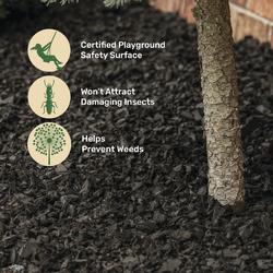 GroundSmart Black Rubber Mulch Nuggets - .8 Cu. Ft. at Menards®