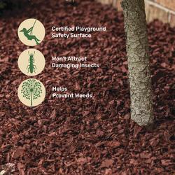 GroundSmart Red Rubber Mulch Nuggets - .8 Cu. Ft. at Menards®