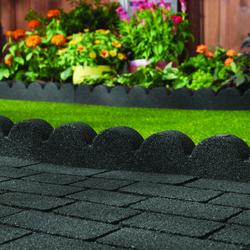 GroundSmart 4' Gray Scallop Rubber Landscape Edging at Menards®