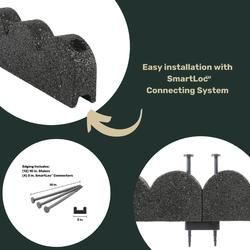 GroundSmart 4' Gray Scallop Rubber Landscape Edging at Menards®