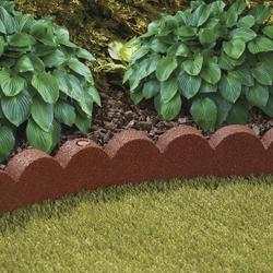 GroundSmart 4' Red Rubber Scalloped Landscape Edging at Menards®