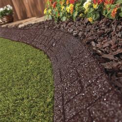 4' Brown Rubber Curb Landscape Edging at Menards®