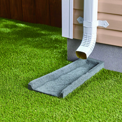 GroundSmart Gray Rubber Splash Block at Menards®