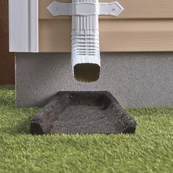 GroundSmart Black Rubber Splash Block at Menards®