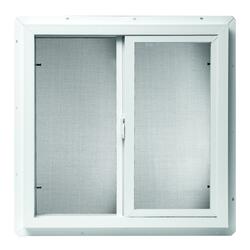 Northview Aspen 24"W x 24"H White Vinyl Sliding Window with Built-in J ...