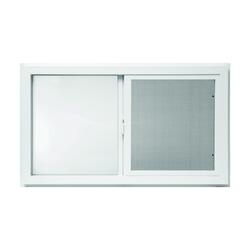 Northview Aspen 36"W x 24"H White Vinyl Sliding Window with Built-in J ...