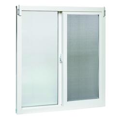 IPS 30"W x 36"H White Vinyl Retro-Fit Construction Sliding Egress ...