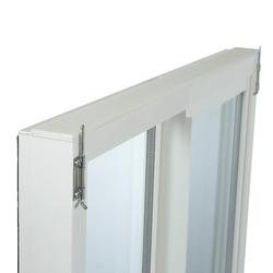 IPS 30"W x 36"H White Vinyl Retro-Fit Construction Sliding Egress ...