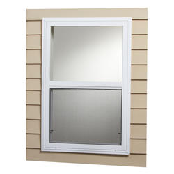 IPS 18"W x 24"H White Vinyl Single-Hung Utility Window with Nailing ...