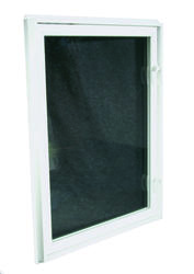 Northview 32"W x 16"H White Vinyl Hinged Basement Casement/Hopper ...