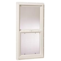 IPS 18"W x 36"H White Vinyl Single-Hung Utility Window with Nailing ...