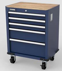 Performax® 26-1/2"W x 35-3/4"H x 18-1/4"D Blue 5-Drawer Base Garage ...