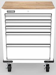 Performax® 26-1/2"W x 35-3/4"H x 18-1/4"D White 5-Drawer Base Garage ...