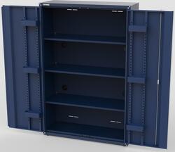 Performax® 48"W x 72"H x 18"D Blue Tall Garage Storage Cabinet at Menards®