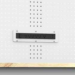 Performax® 72" x 24" White Workbench with Pegboard at Menards®