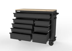 Performax® 42" x 18" Black 8-Drawer Mobile Rolling Tool Cabinet with ...