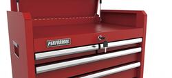 Performax® 27" x 18" Red 10-Drawer Top Tool Chest and Rolling Cabinet ...