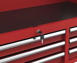 Performax® 52" x 18" Red 16-Drawer Top Tool Chest and Rolling Cabinet ...
