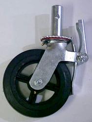 UST 8" Rubber Double-Locking Outdoor Scaffold Caster - 500 lb. Capacity ...