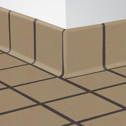 VersaTILE® Ironspot Buckskin 6 x 6 Quarry Round Top Cove Base - Outside ...