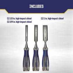 IRWIN® Marples® High Impact Beveled Wood Chisel Set - 3 Piece at Menards®