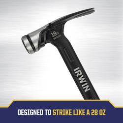 IRWIN® Max Strike™ 19 oz. Solid Steel Framing Hammer with Nail Start at ...