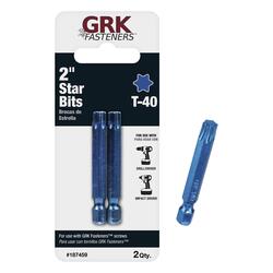 GRK® 2" T40 Blue Power Drive Bits - 2 Pack at Menards®