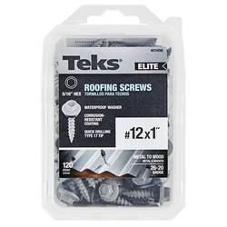 Teks® Elite #12 x 1" Sharp Point Self-Drilling Roofing Screw - 120 ...