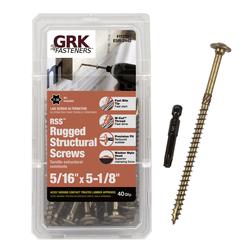 GRK® RSS™ 5/16" x 5-1/8" Star Drive Climatek™ Washer Head Structural ...
