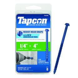 Tapcon® 1/4" x 4" Hex Drive Hex Washer Head Concrete / Masonry Screw - 8 Count at Menards®