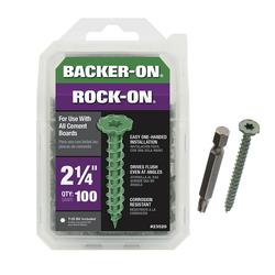 Backer-On® Rock-On® #9 x 2-1/4" Star Drive Serrated Head Cement Board ...
