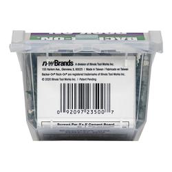 Backer-On® Rock-On® #9 x 1-1/4" Star Drive Serrated Head Cement Board ...