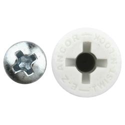 E-Z Ancor® Twist-N-Lock #8 x 1-1/4" Self-Drilling Wall Anchor with ...