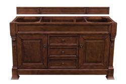 James Martin Brookfield 60"W x 22-3/4"D Warm Cherry Bathroom Vanity ...