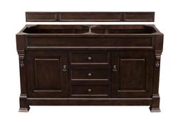 James Martin Brookfield 60"W x 22-3/4"D Burnished Mahogany Bathroom ...