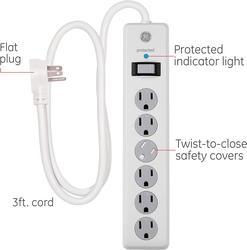 GE 6-Outlet Surge Protector with 4' Cord at Menards®