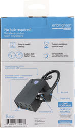 Enbrighten® Outdoor Wi-Fi Smart Plug with 2 Grounded Outlets at Menards®