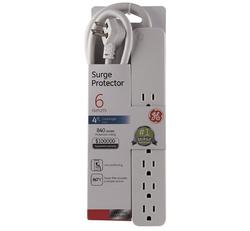 GE 6-Outlet Surge Protector with 4' Cord at Menards®
